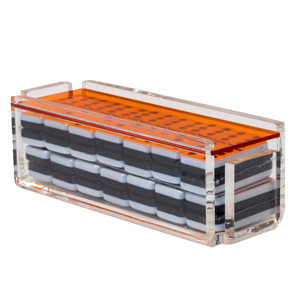 "El Tigre" Domino Set - Orange – Luxe Dominoes